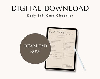 Printable Daily Health Reminders Self Care Checklist Wellness Journal ...