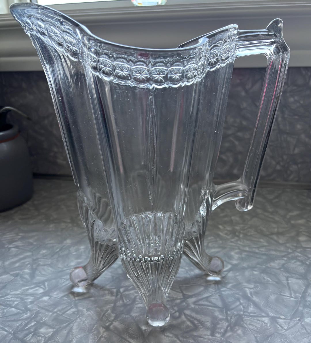 EAPG King, Son and Co Clear Glass Water Pitcher - Etsy Canada