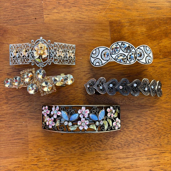 Vintage Hair Clips - Etsy