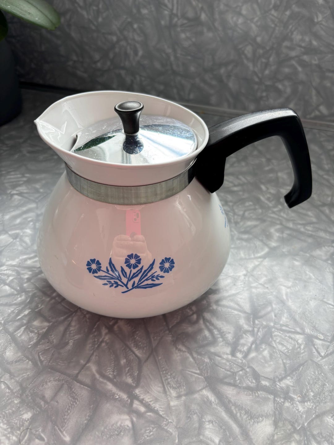Vintage Corningware Cornflower Tea Pot With Lid - Etsy