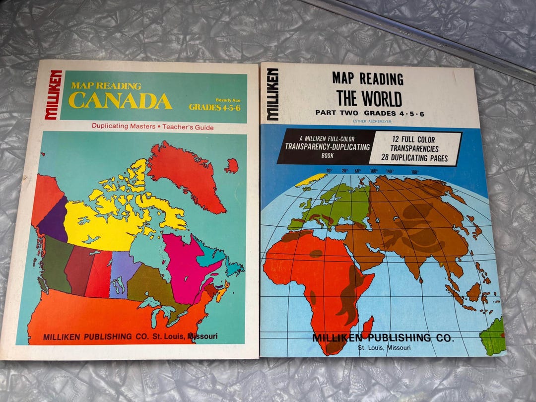 Set of 2 Milliken Map Reading Canadá,teachers Guide and Part Two for ...