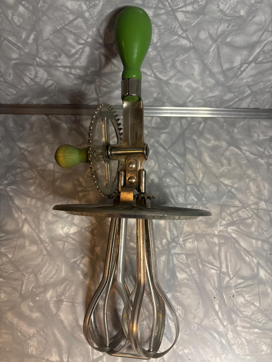 Vintage A &J Metal Hand Mixer With Splash Cover - Etsy