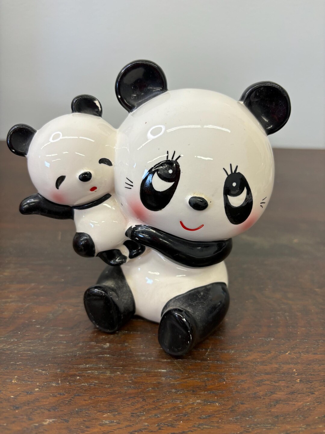 Vintage Rune Anthropomorphic Panda Coin Bank - Etsy