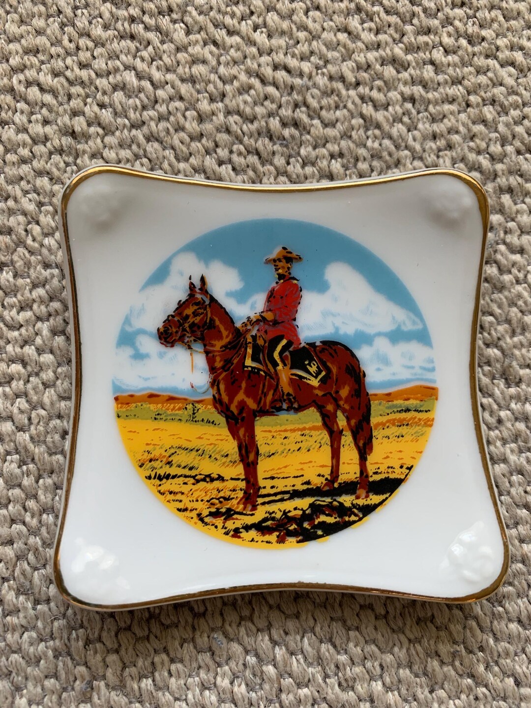 Vintage Made in Japan Collector Mini Plate, RCMP on Horse - Etsy