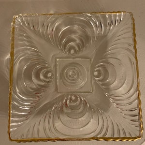 Hazel Atlas Sonic Wave Candy Dish - Etsy