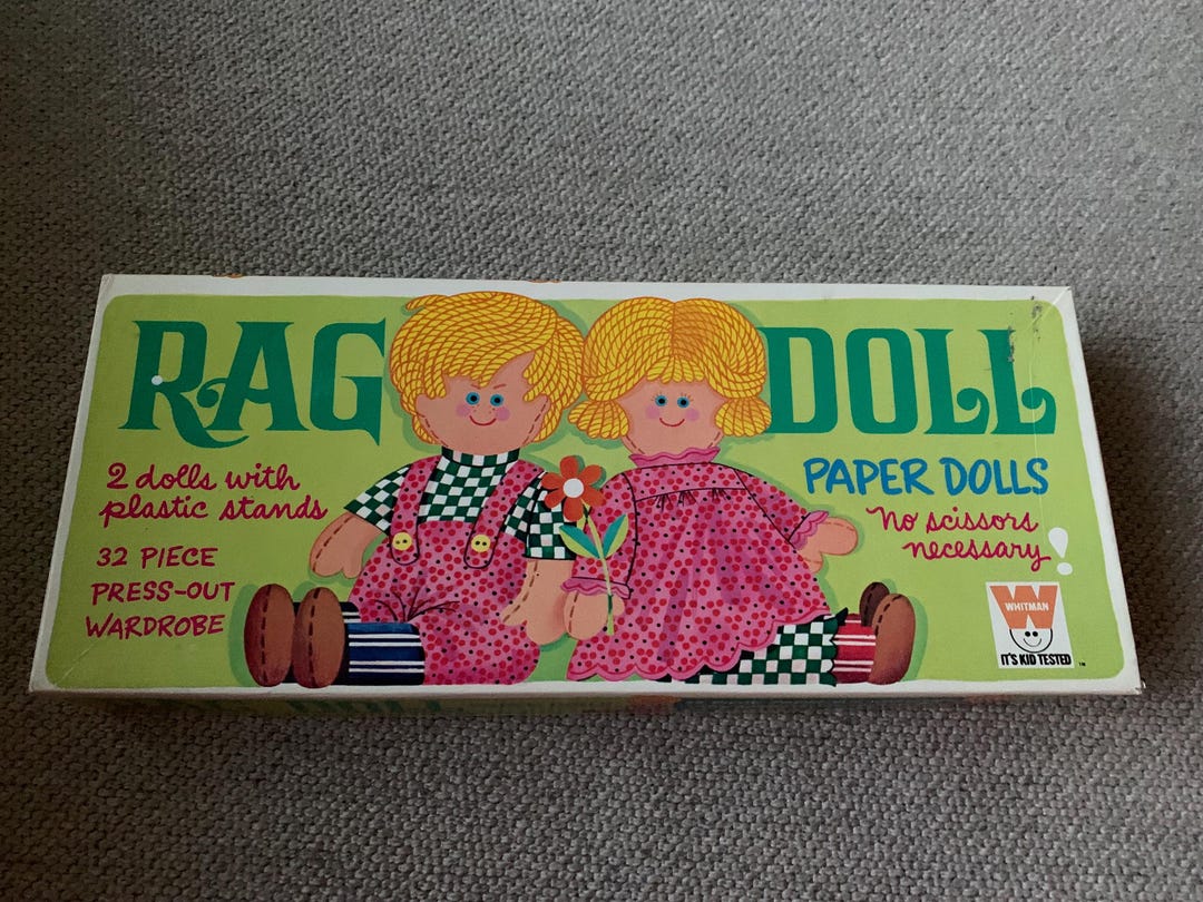Vintage Rag Doll Paper Doll Set - Etsy Canada