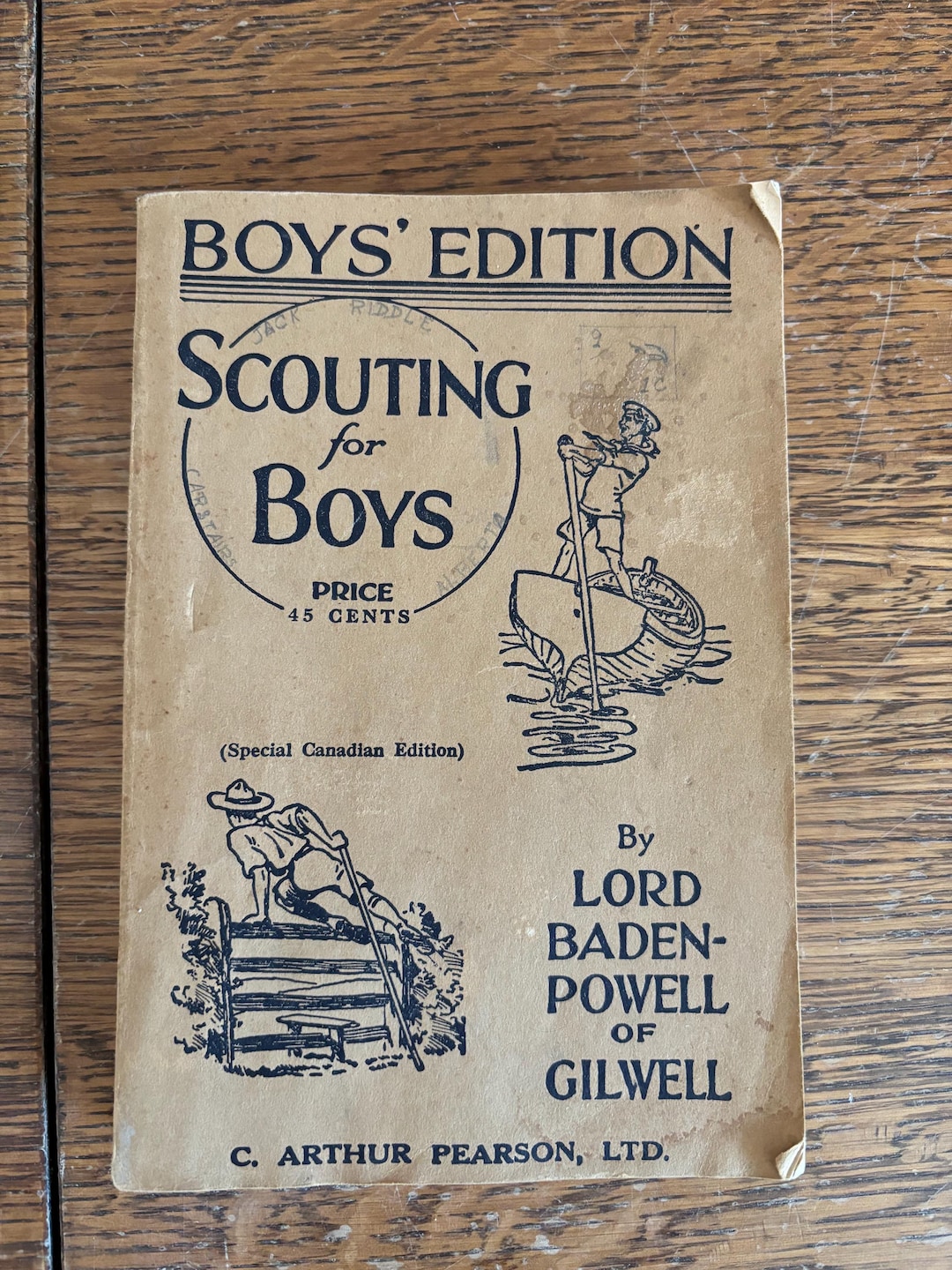 Antique Boys Edition, Scouting for Boys by Lord Baden-powell of Gilwell ...