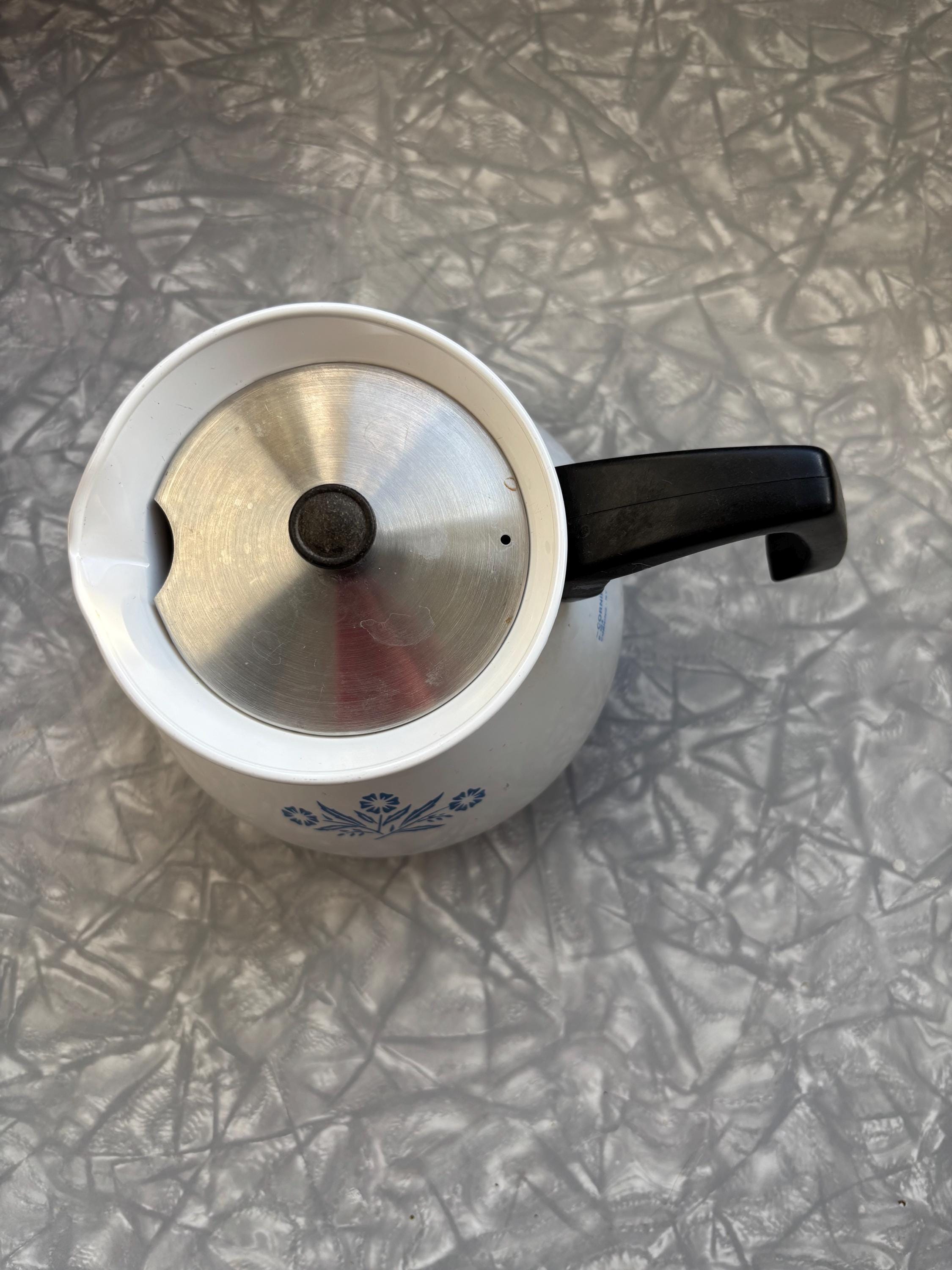 Pyrex White Cornflower Teapot With Lid, P104 - Etsy