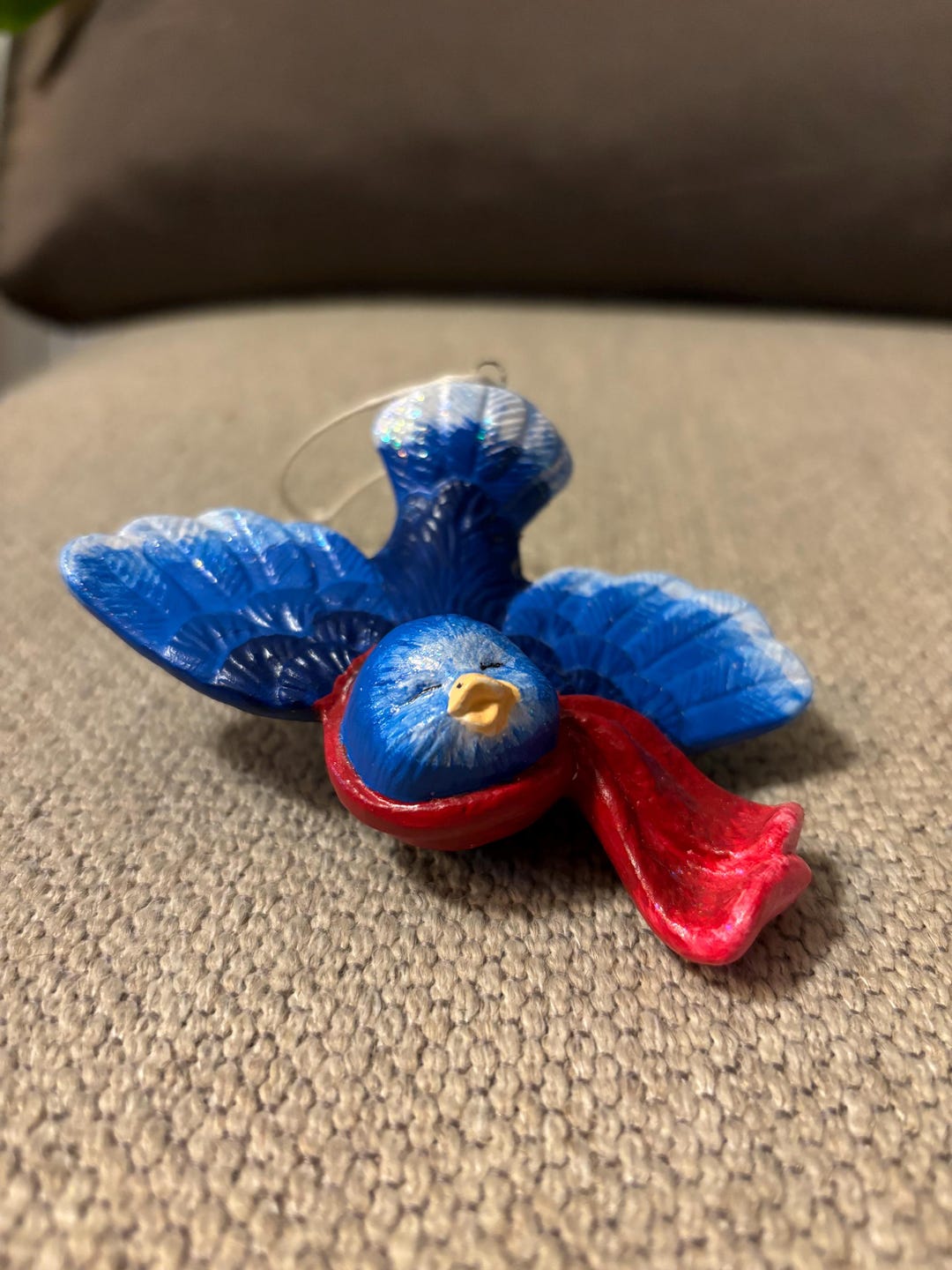 Vintage Bluebird Chalkware/ceramic Christmas Ornament - Etsy