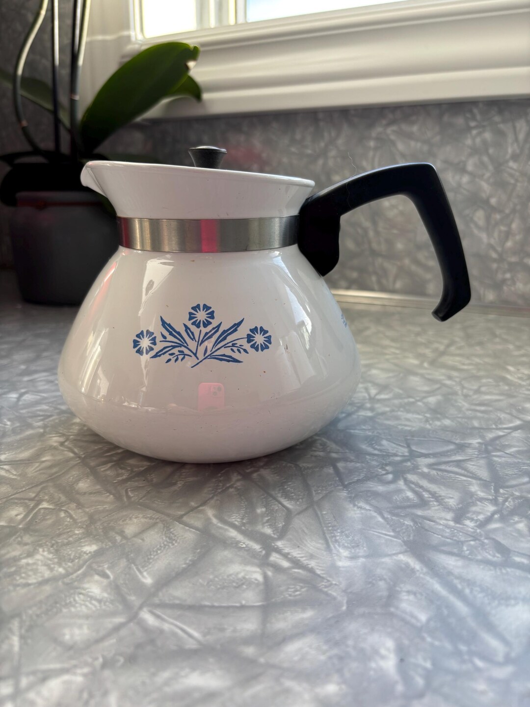 Pyrex White Cornflower Teapot With Lid, P104 - Etsy