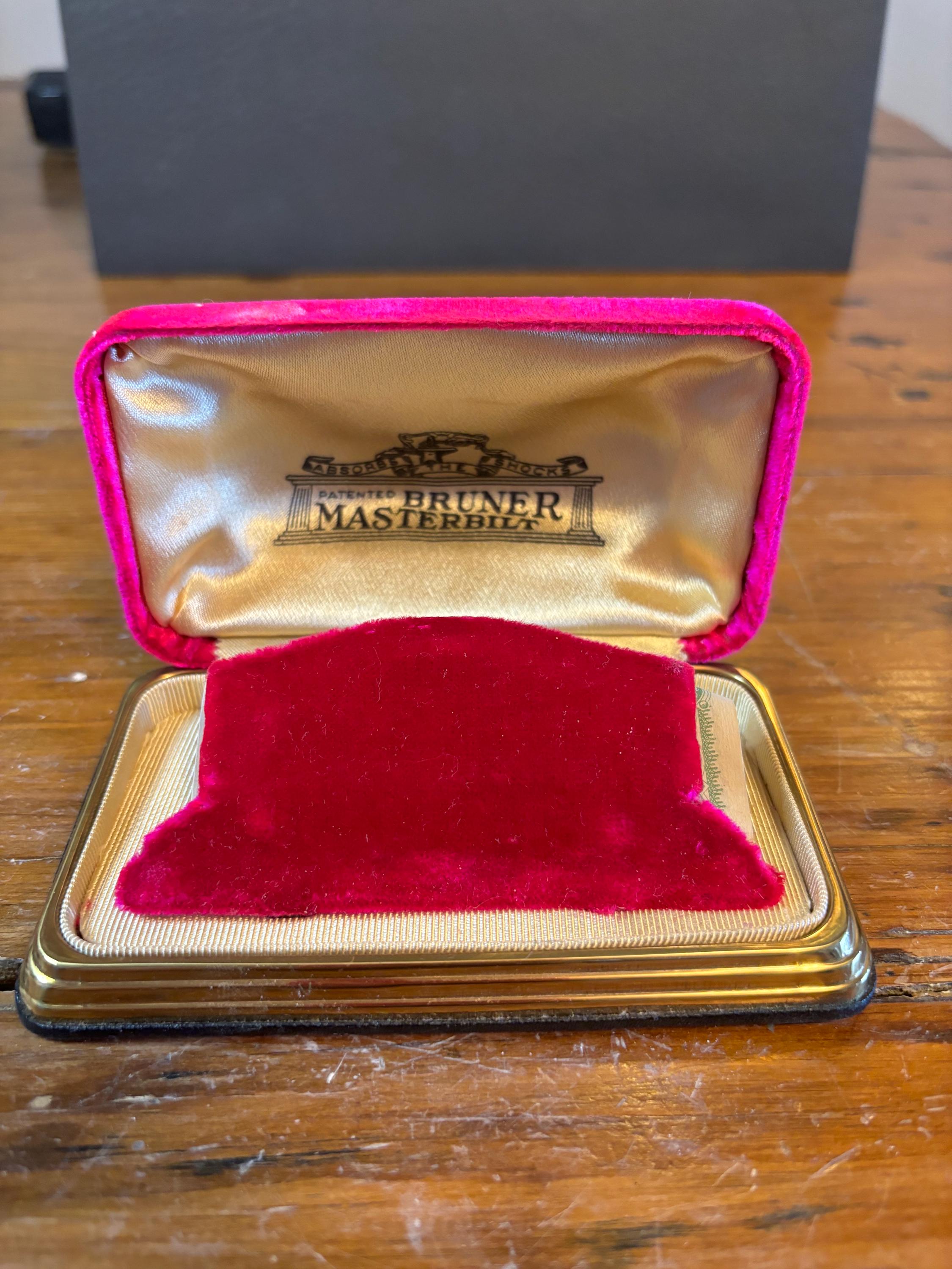 Vintage Bruner Masterbilt Ladies Watch Box With Pink Velvet - Etsy