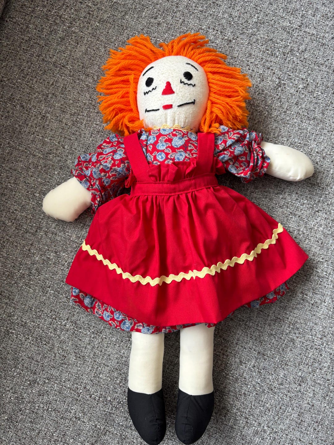 Vintage 18” Raggedy Anne Doll - Etsy