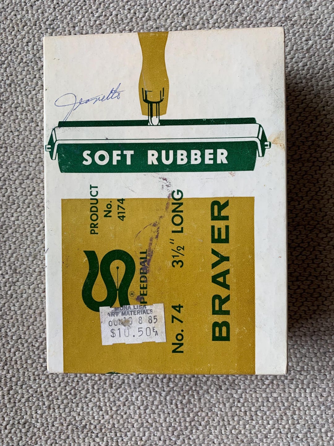 Vintage Brayee Speedball Soft Rubber Ink Roller - Etsy
