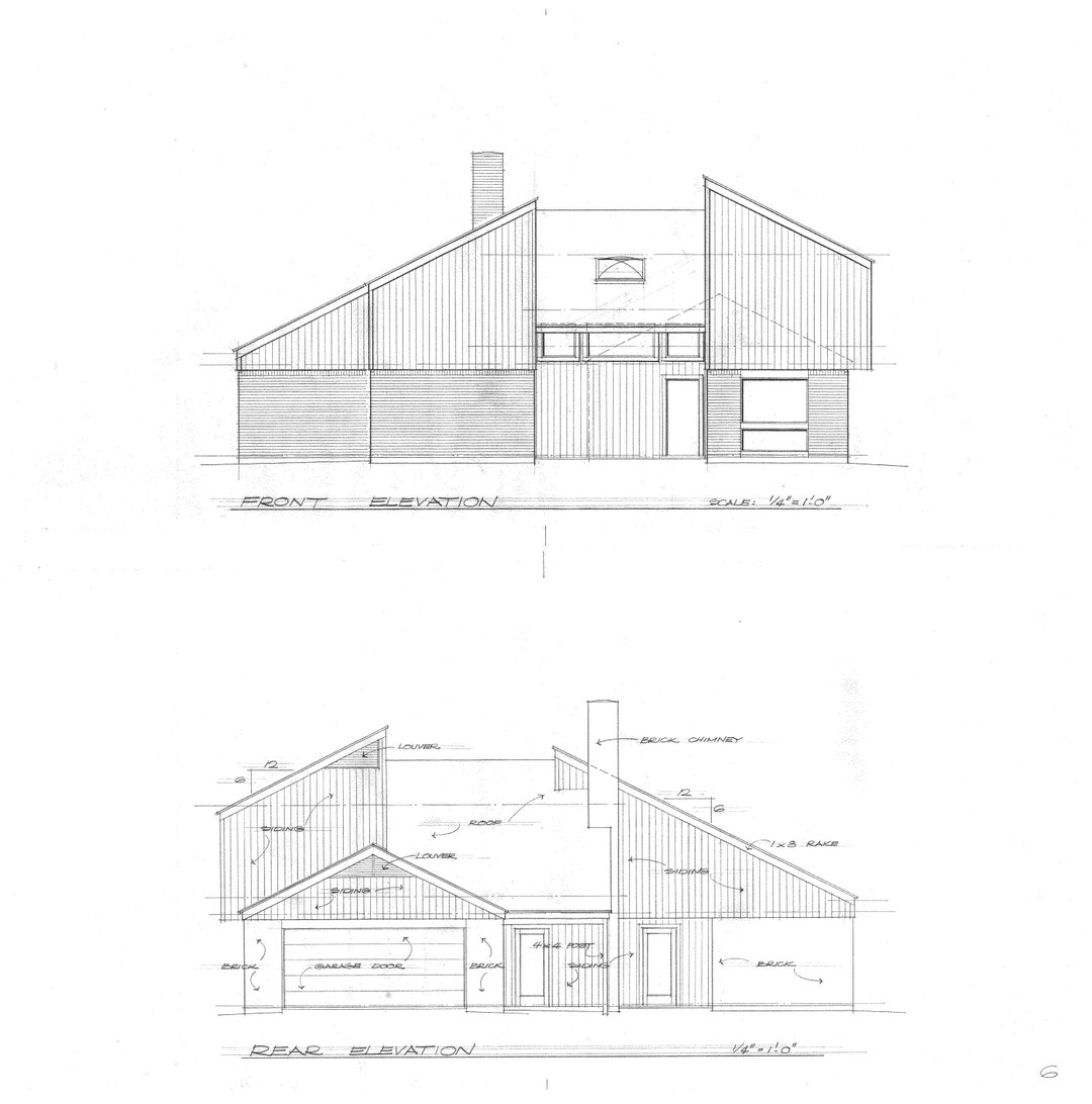 Modern 2-story House Plans With Unique Loft - Real Hand Drafted - Etsy