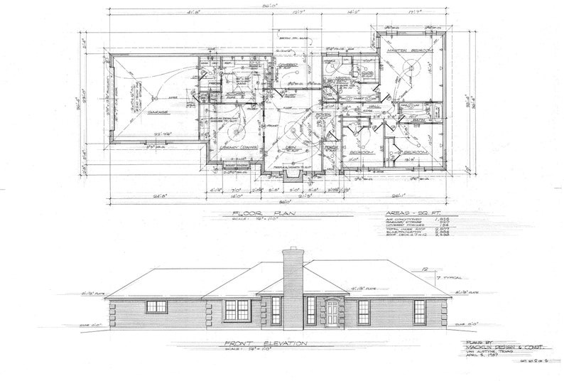 House Plan - Real Hand Drafted - Etsy