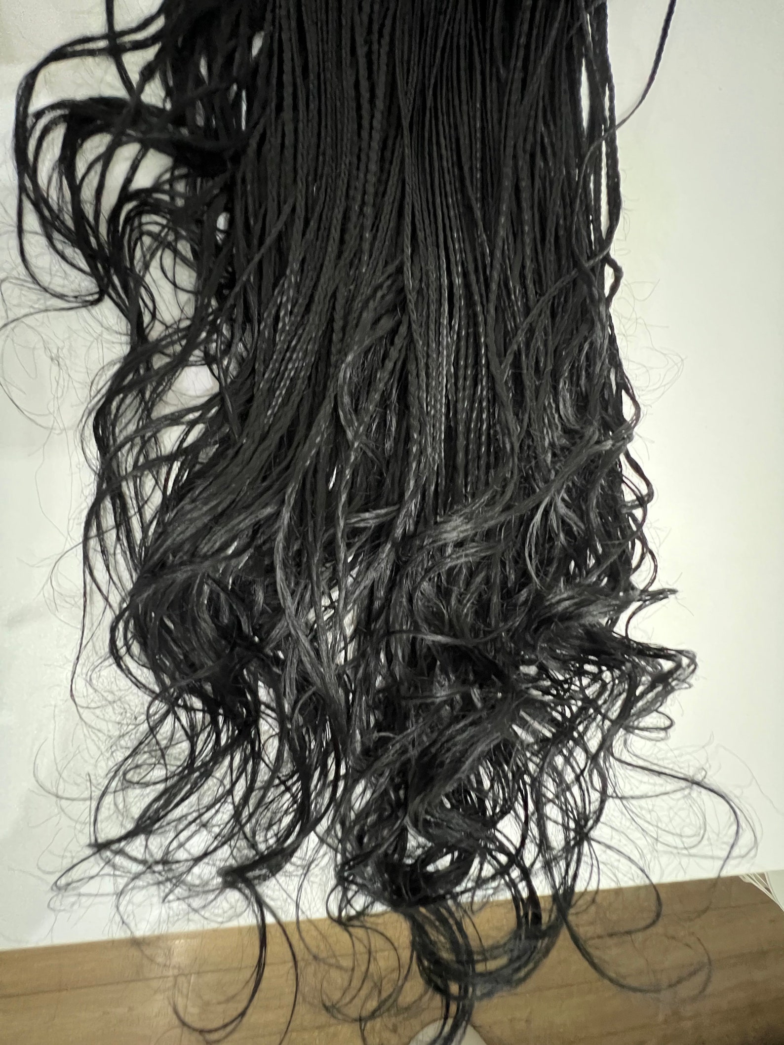 360 Lace Braided Human Blend Wig 30 Inches - Etsy