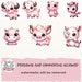 Pink Safari Animals Clipart, Jungle Safari Png, Baby Safari Animals PNG ...