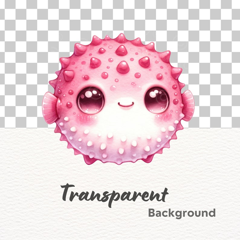 Pink Under the Sea Animals Watercolor Clipart Bundle, Ocean Animal Png ...