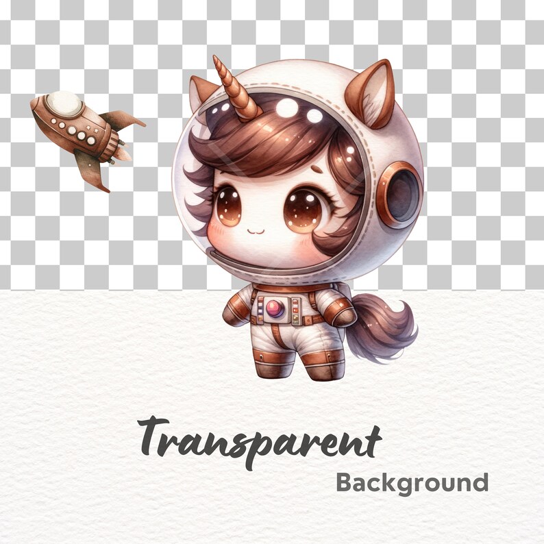 Animal Astronaut Clipart, Cute Astronaut Clipart, Watercolor Cute Space ...