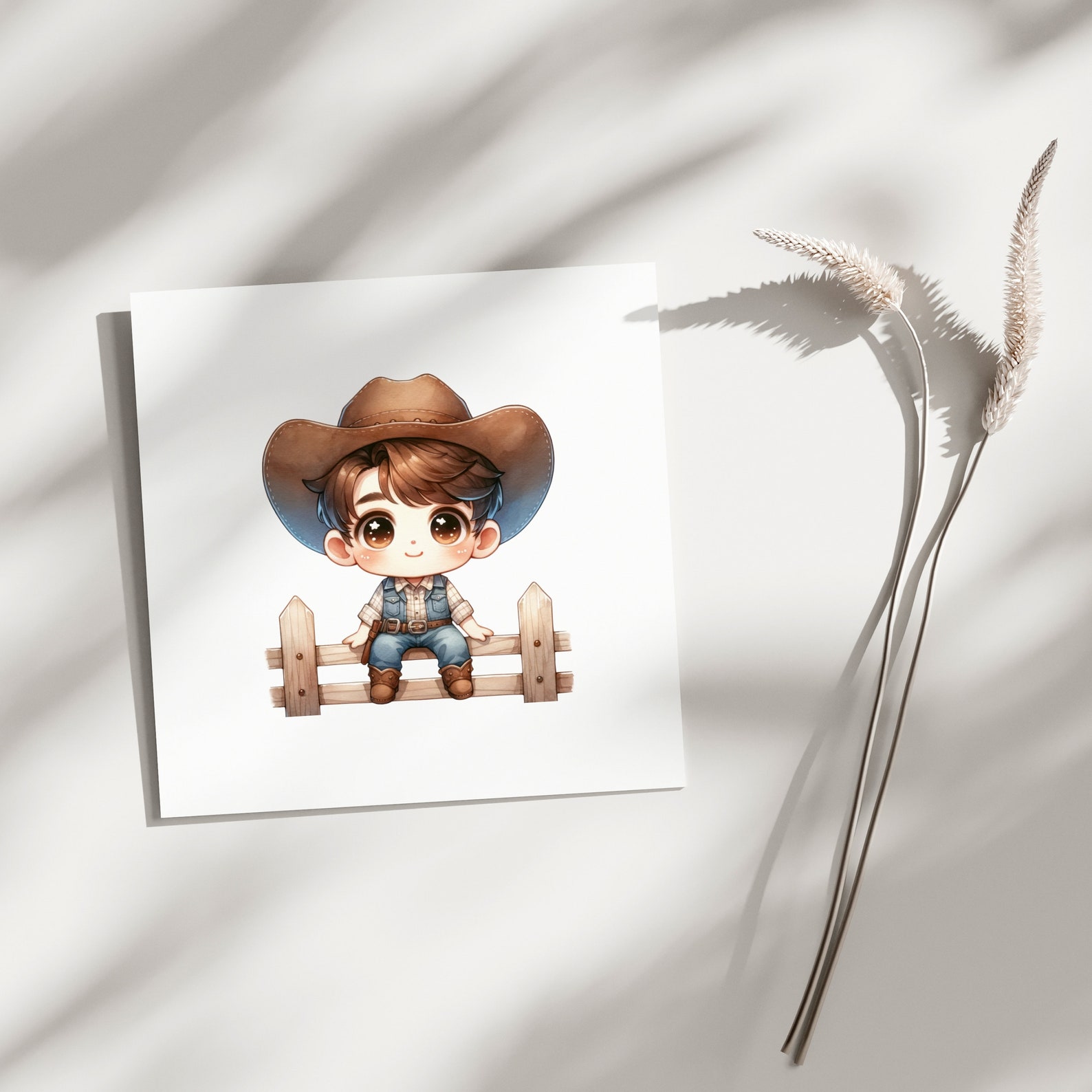 Baby Cowboy Clipart Bundle, Watercolor Clipart, Cute Cowboy Png, Wild ...