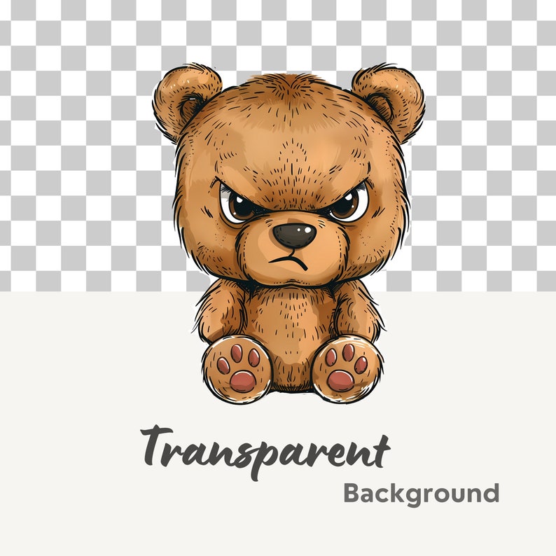 Angry Teddy Bear Clipart Unique Teddy Bear Emotions Illustrations for ...