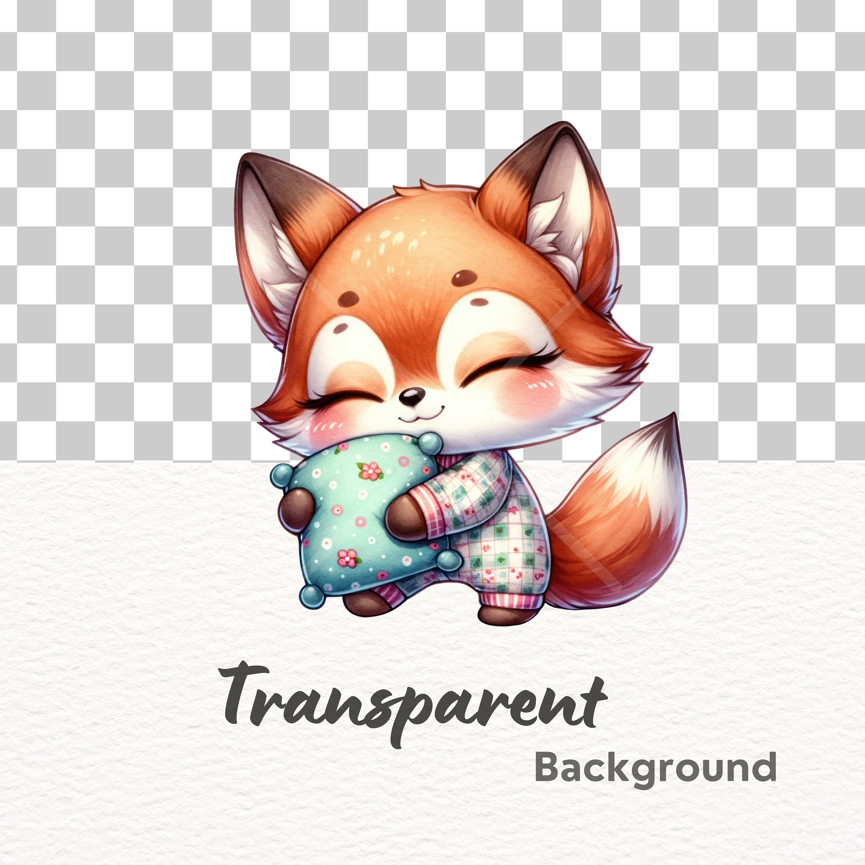 Sleeping Animals Clipart, Watercolor Sleepy Animals, Cute Animals ...