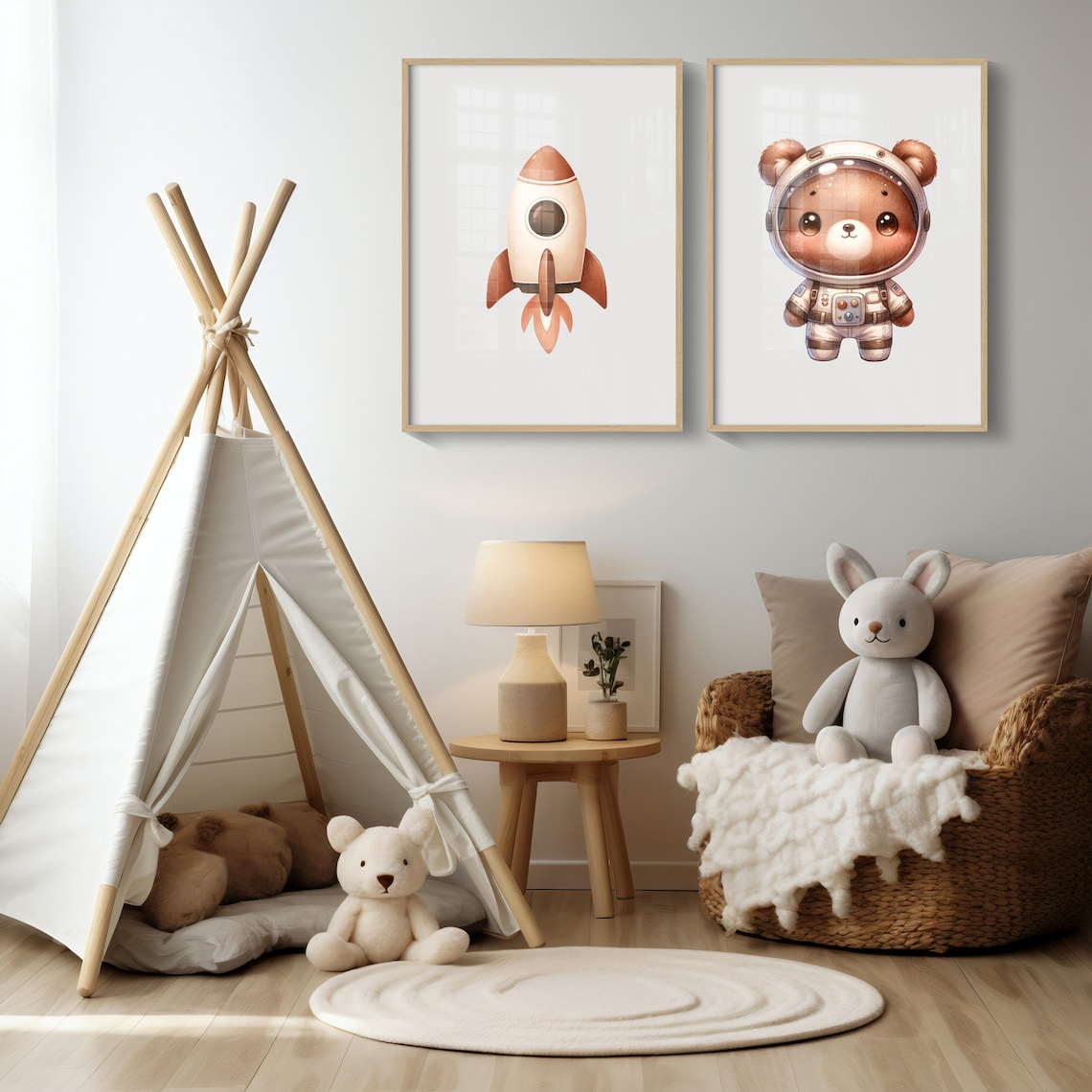 Animal Astronaut Clipart, Cute Astronaut Clipart, Watercolor Cute Space ...