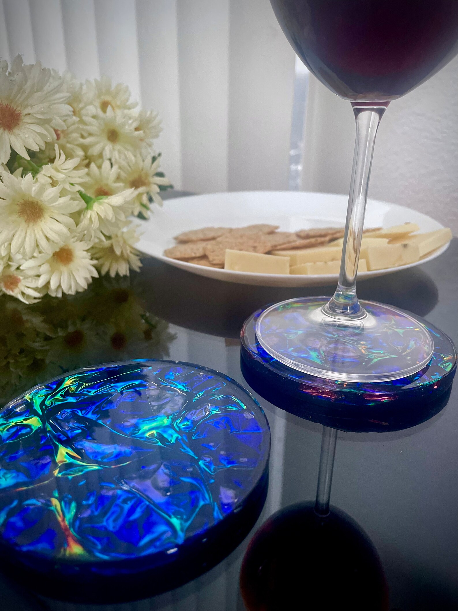 Dragon Skin Resin Coasters,resin Art,cute Coasters,housewarming Gift ...