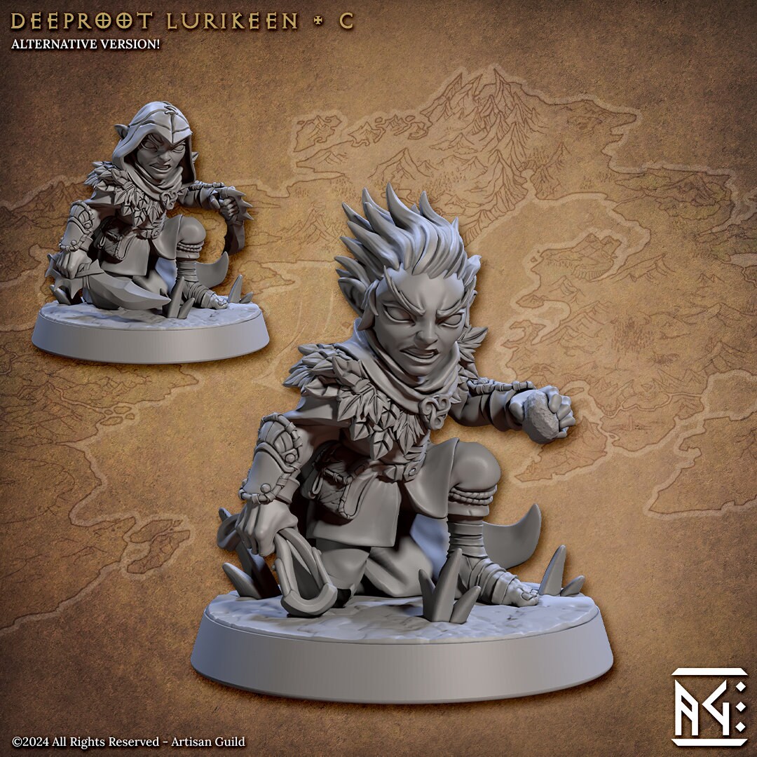 Versatile Tabletop RPG Halfling Miniatures Ideal for Player Characters ...