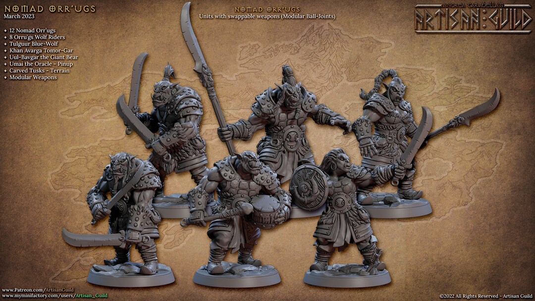 Orc Warrior Miniatures for Your Tabletop Adventures Strong Abs-like ...