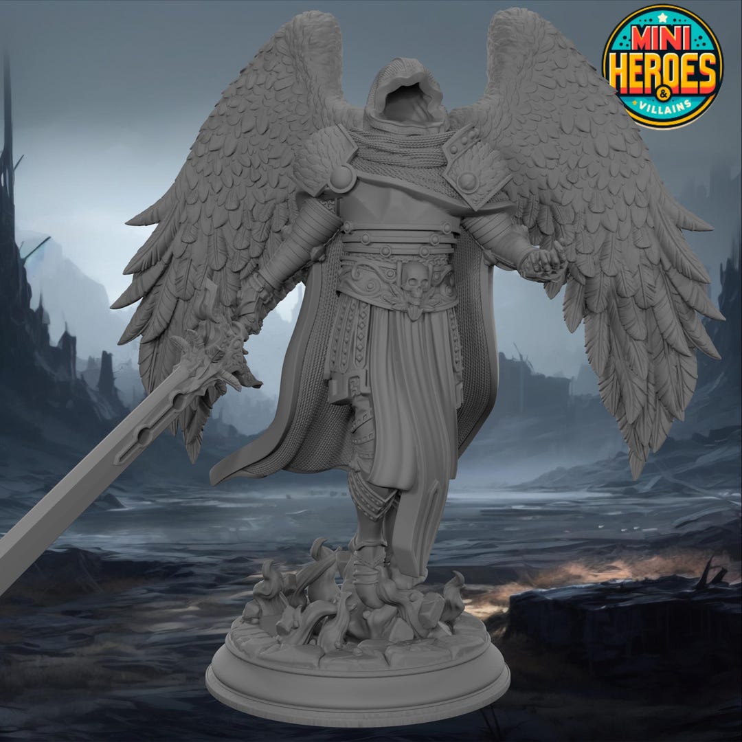 Fallen Angel Ghost Angel Armored Two Handed Sword the Soul Bringer NPC ...
