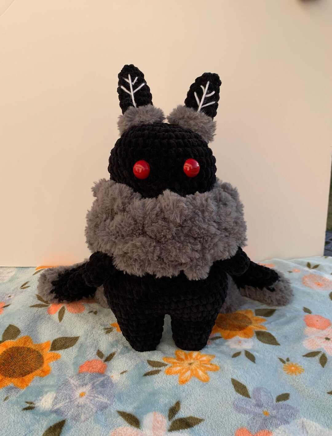 Mothman Plushie | Large Handmade Crochet Stuffed Animal - Etsy