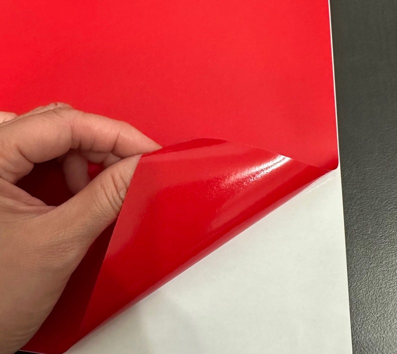 5x A4 Self-adhesive Color Sticker Sheets - Etsy