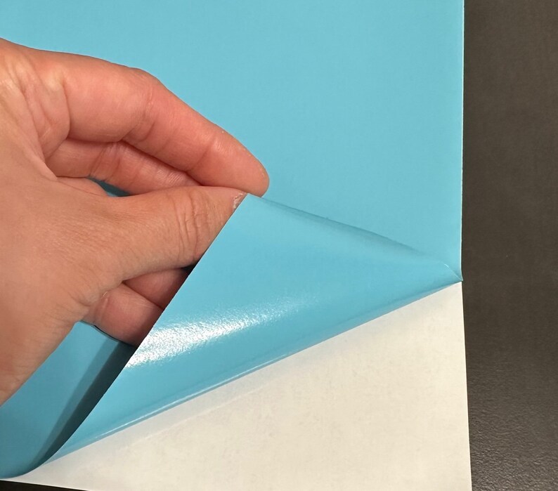 5x A4 Self-adhesive Color Sticker Sheets - Etsy