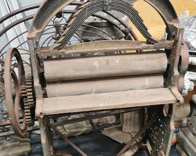 Antique Clothes Mangle Wringer Ewbank Jewel Wood - Etsy