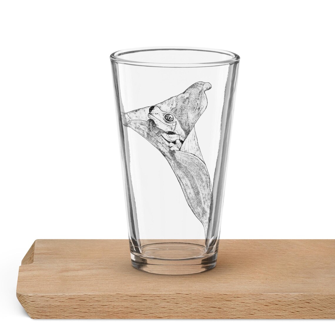 Pointillism Frog in A Flower Pint Glass - Etsy