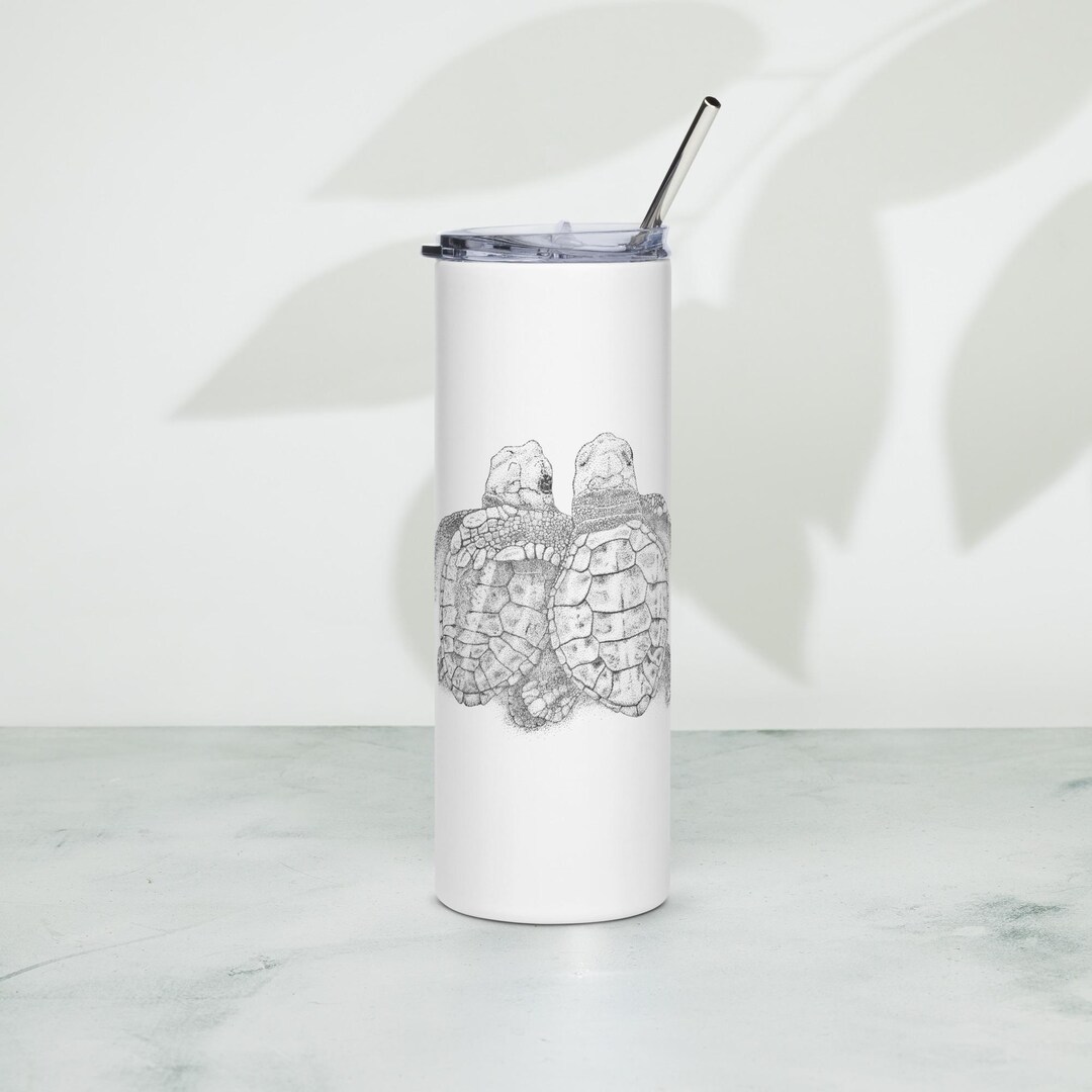 Pointillism Sea Turtles Stainless Steel Tumbler - Etsy
