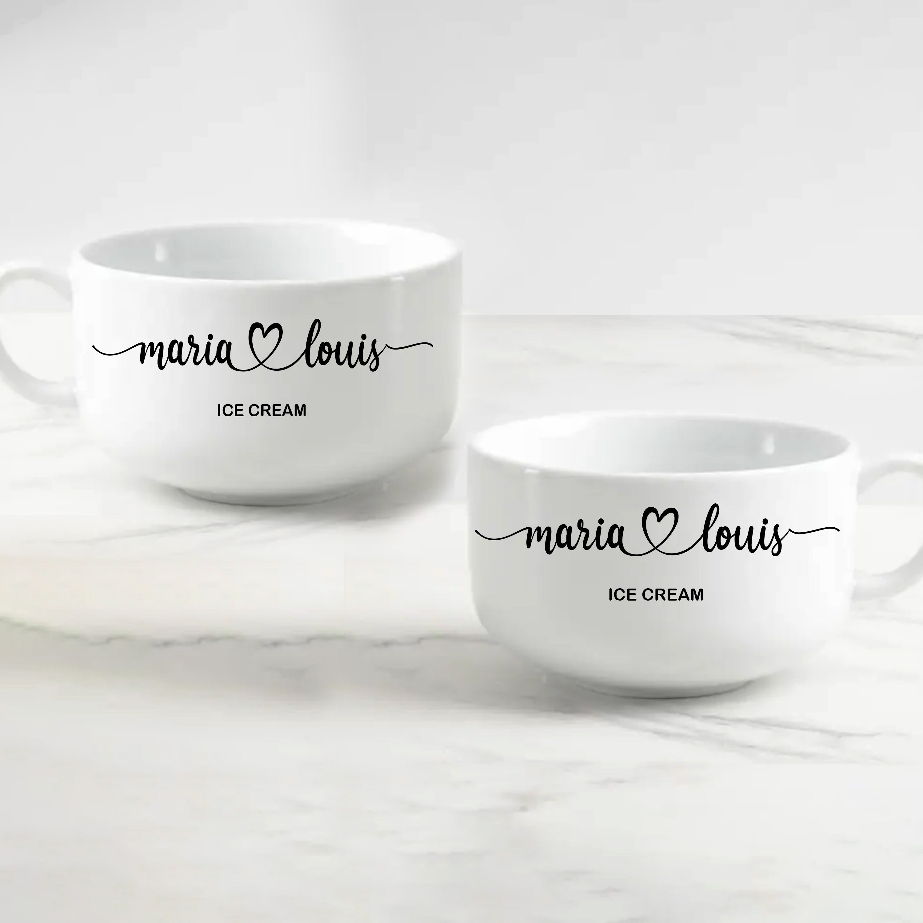 Personalized Ice Cream Bowl, Wedding Gift, Gift for Her, Bachelorette ...