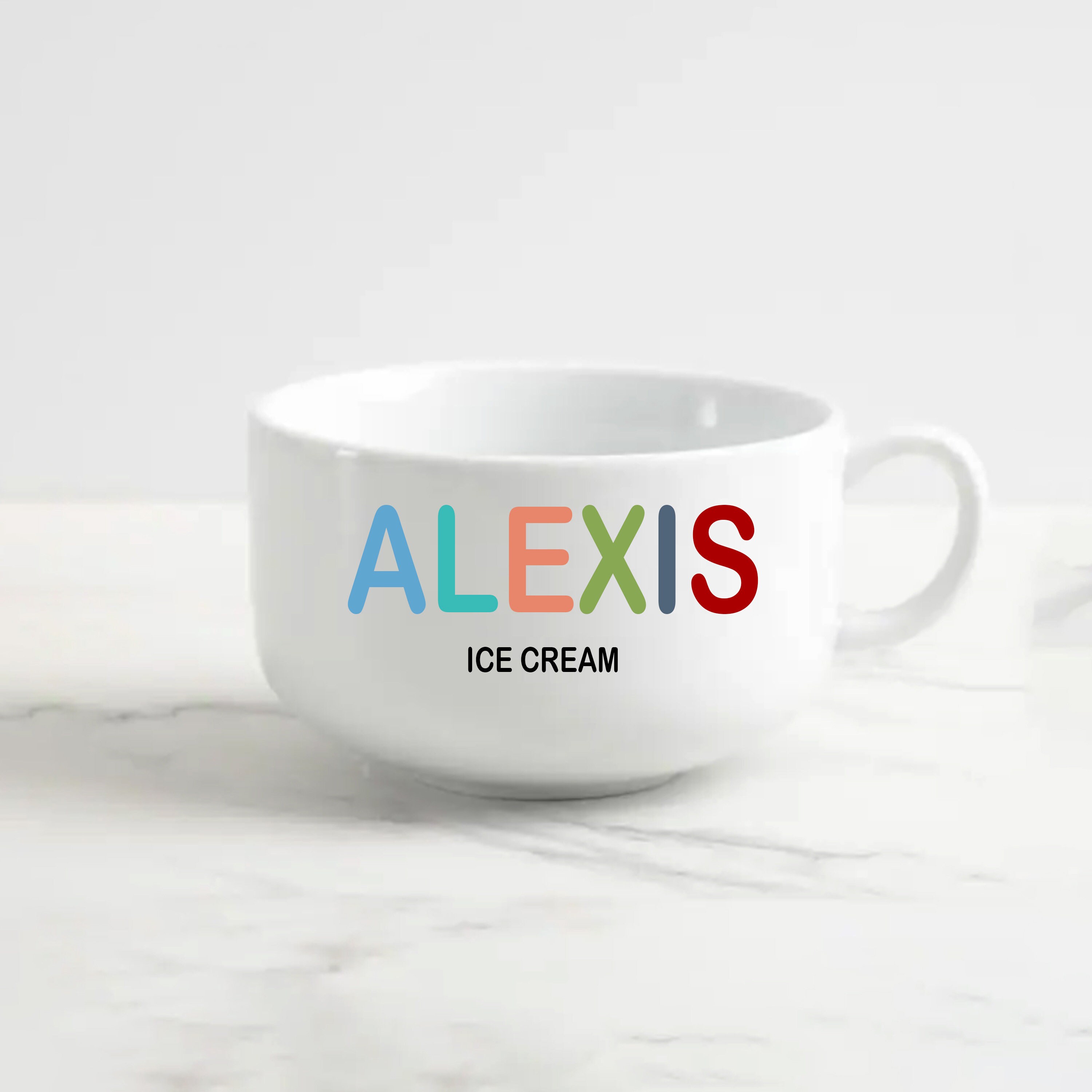 Custom Ice Cream, Personalized Ice Cream Kids Bowl, Bowl Birthday Gifts ...
