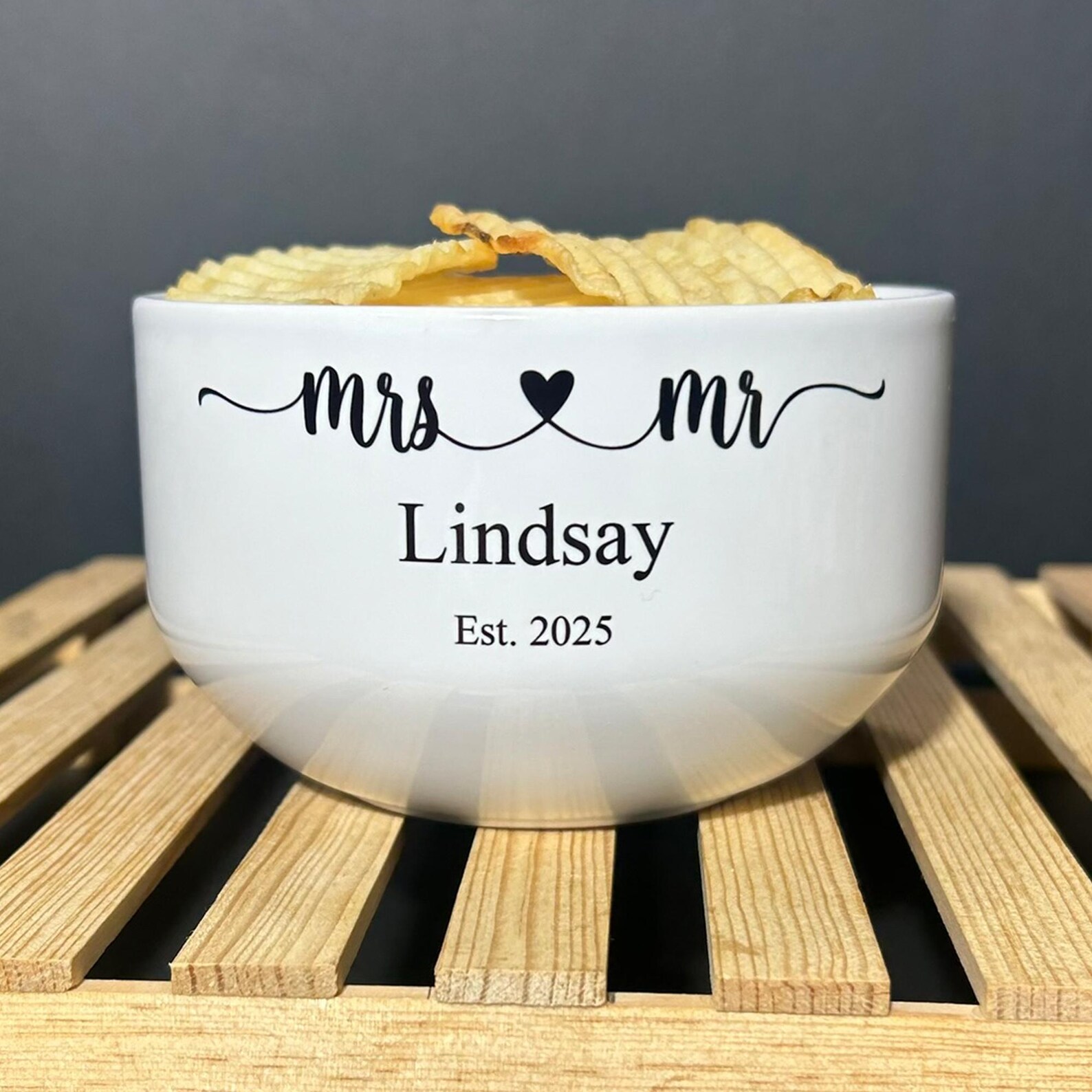 Personalized Ice Cream Bowl, Wedding Gift, Gift for Her, Gift for Him ...