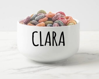 Cereal Bowl Personalized, Snack Bowl, Popcorn Bowl, Kids Birthday Party ...
