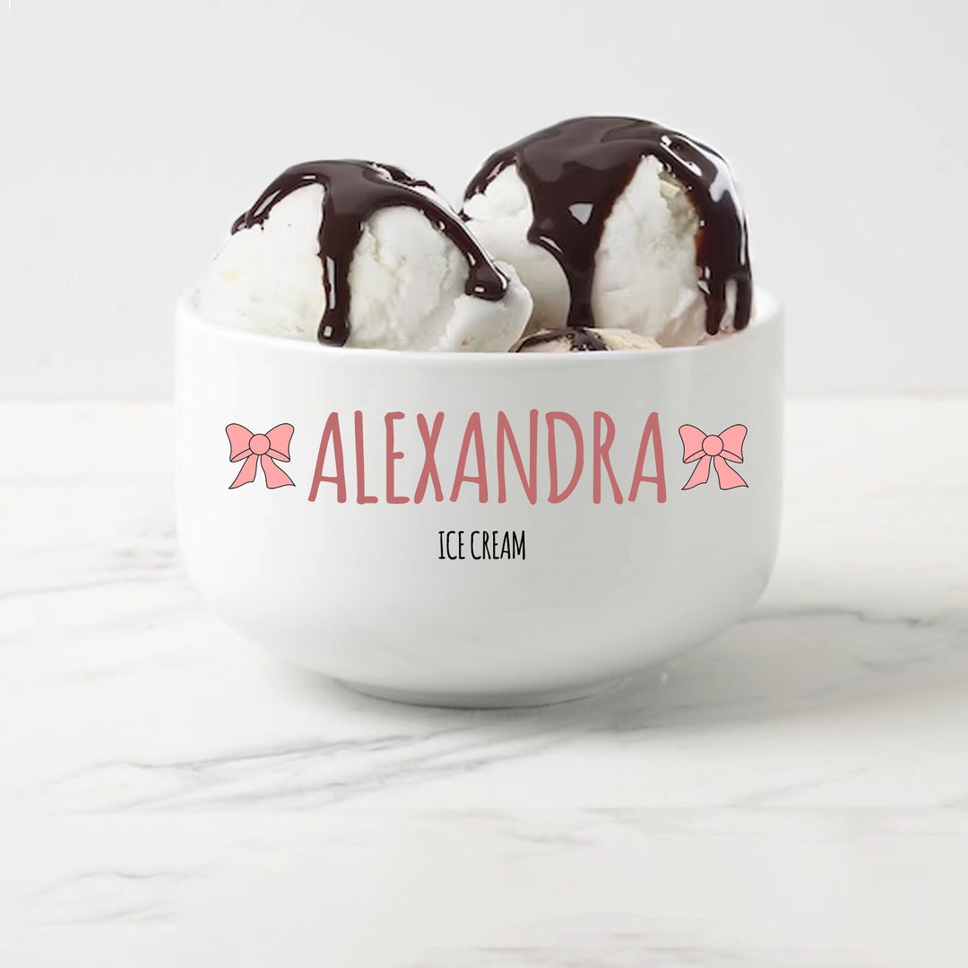 Personalized Bowls, Personalized Ice Cream Kids Bowls, Birthday Bowl ...