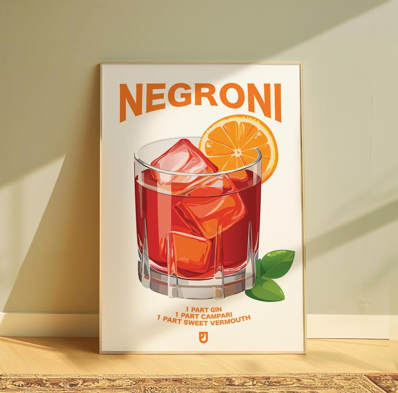 Negroni Poster - Etsy