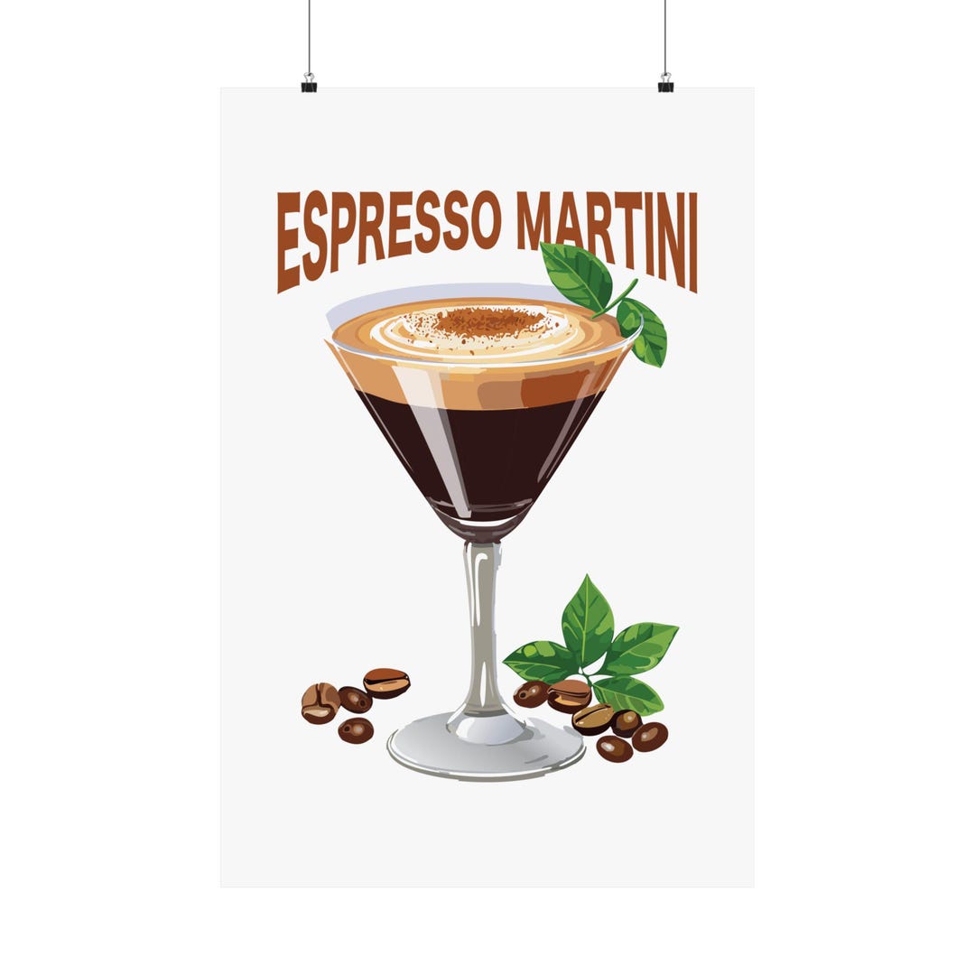 Espresso Martini Cocktail Art Print - Etsy