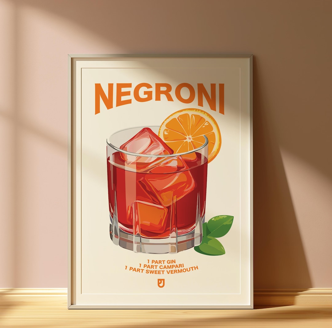 Negroni Poster - Etsy