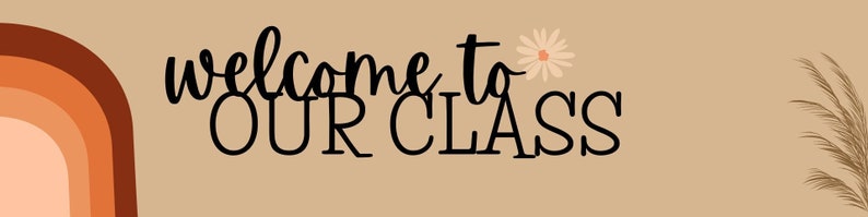 Boho Google Classroom Banners - Etsy