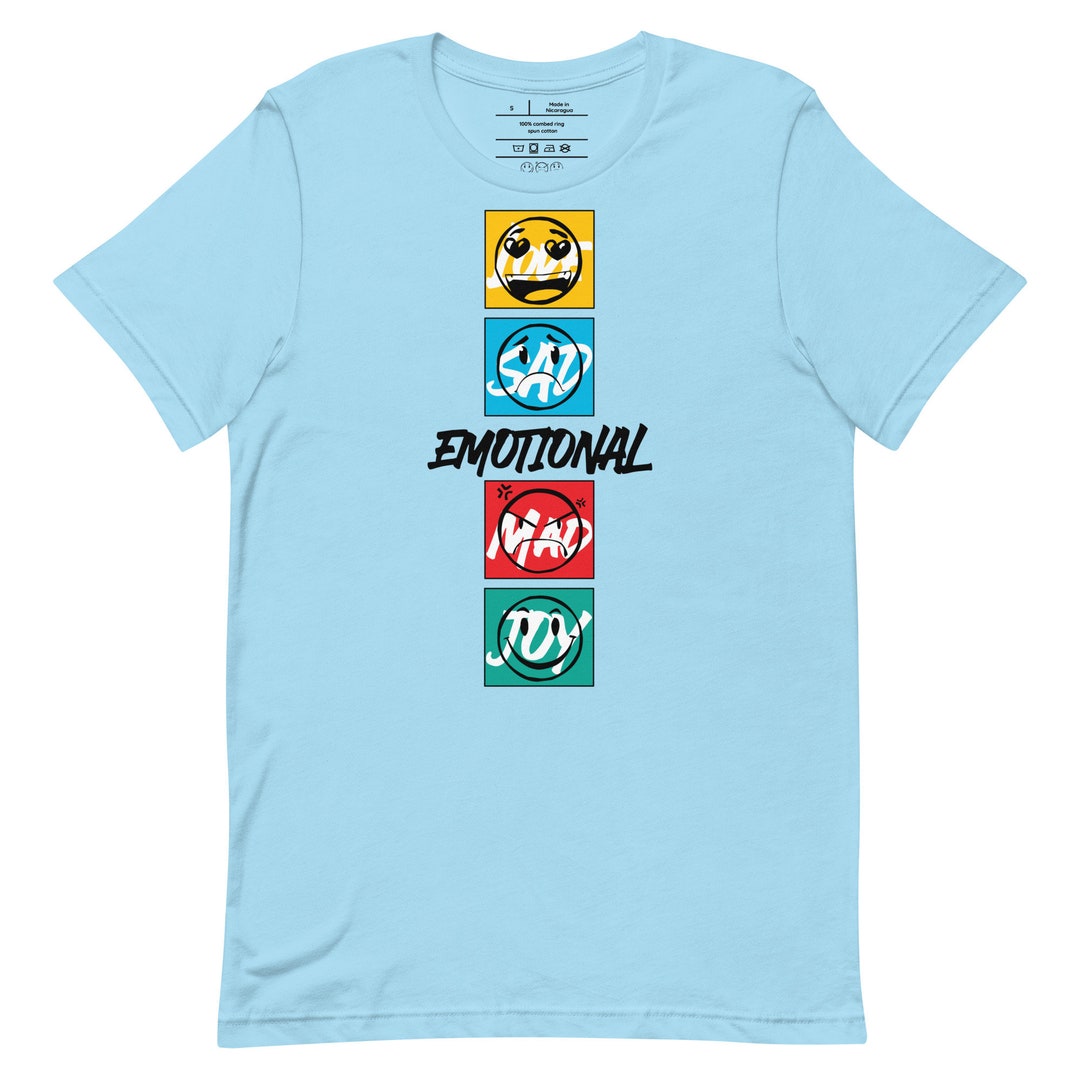 Emotional EMOTIONS V1 Unisex Tee, Mental Health Trendy Shirt, Emotional ...