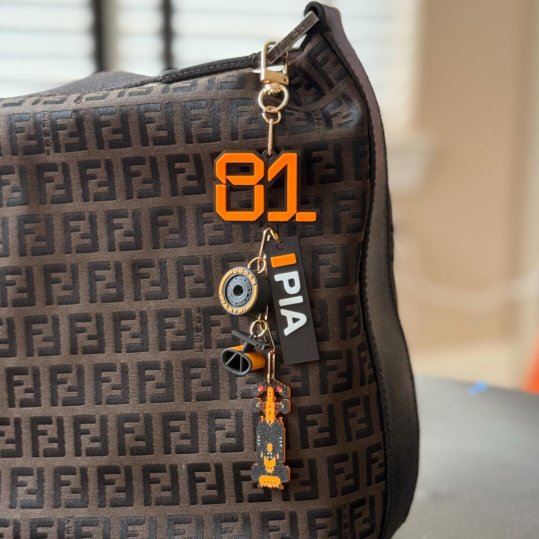 Oacar Inspired 2025 F1 British Papaya Team Bag Charm | | Motorsport ...