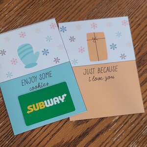 Editable Gift Card Book Christmas, Canva Printable Gift Card Book, 5x7 ...