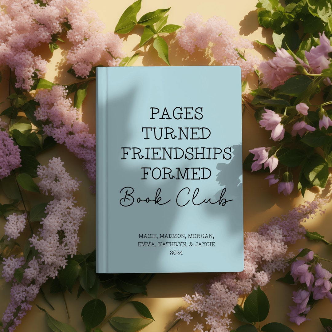 Bookclub Personalized Journal Book Club Gift Ideas Friend Birthday Gift ...